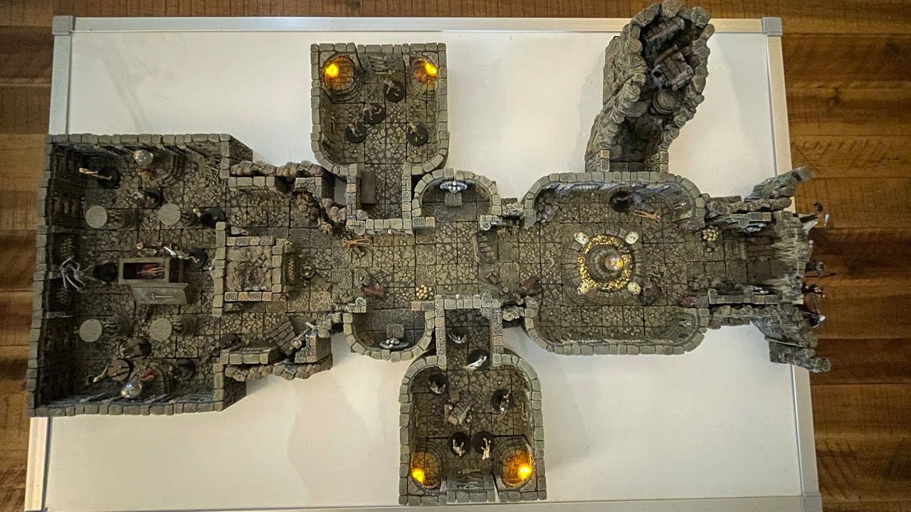 Dwarven Forge Build - Catacombs - YouTube