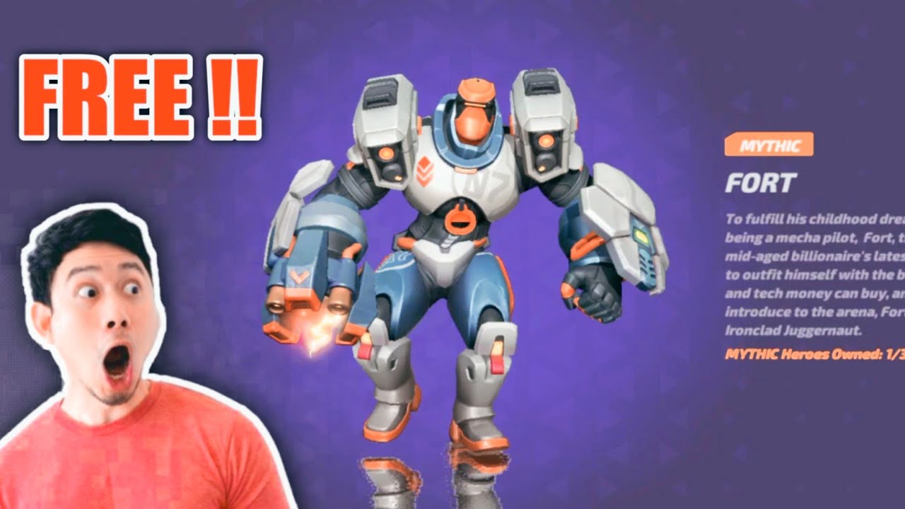 OMG!😱 I Get New Mythic Hero FORT Free in T3 Arena - YouTube