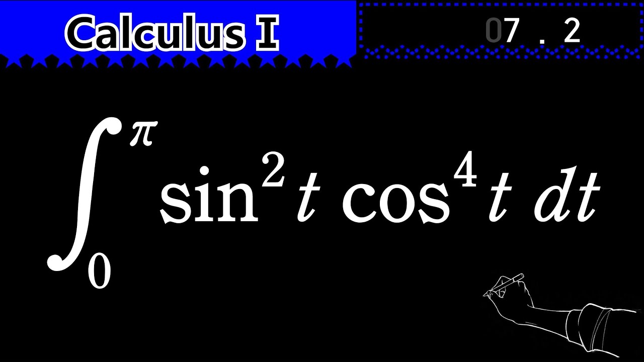 C7.2】 Evaluate Integral of sin^2 cos^4 | half-angle identity 반각공식으로 sin ...