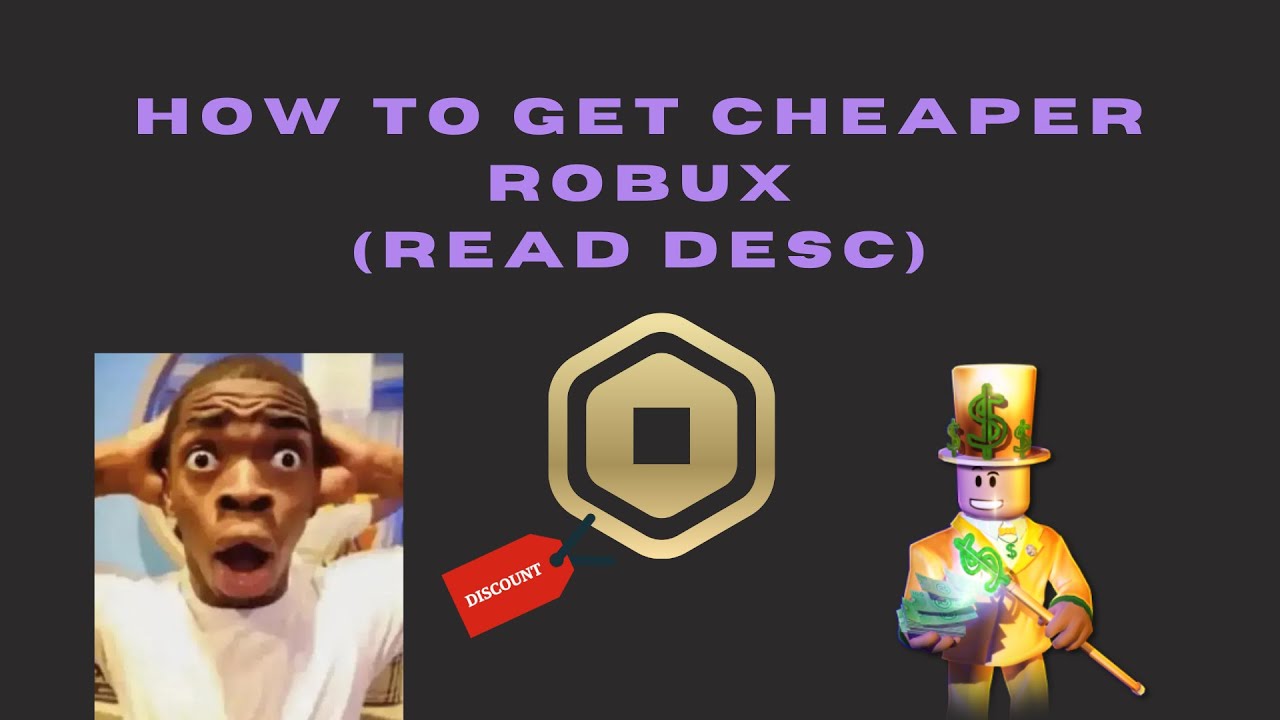 HOW TO GET CHEAPER ROBUX? - YouTube