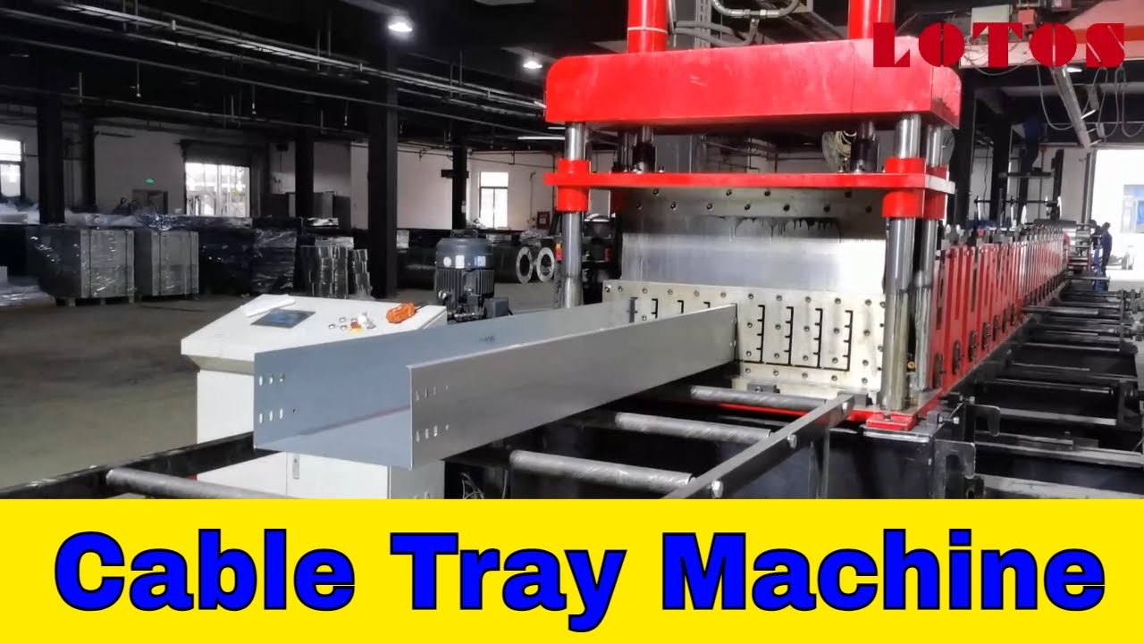 CABLE TRAY MACHINE IN CUSTOMER WORKSHOP - YouTube