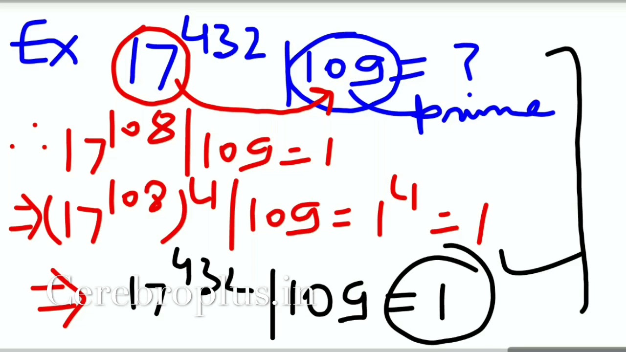 NUMBER SYSTEM - FERMAT’S LITTLE THEOREM - YouTube