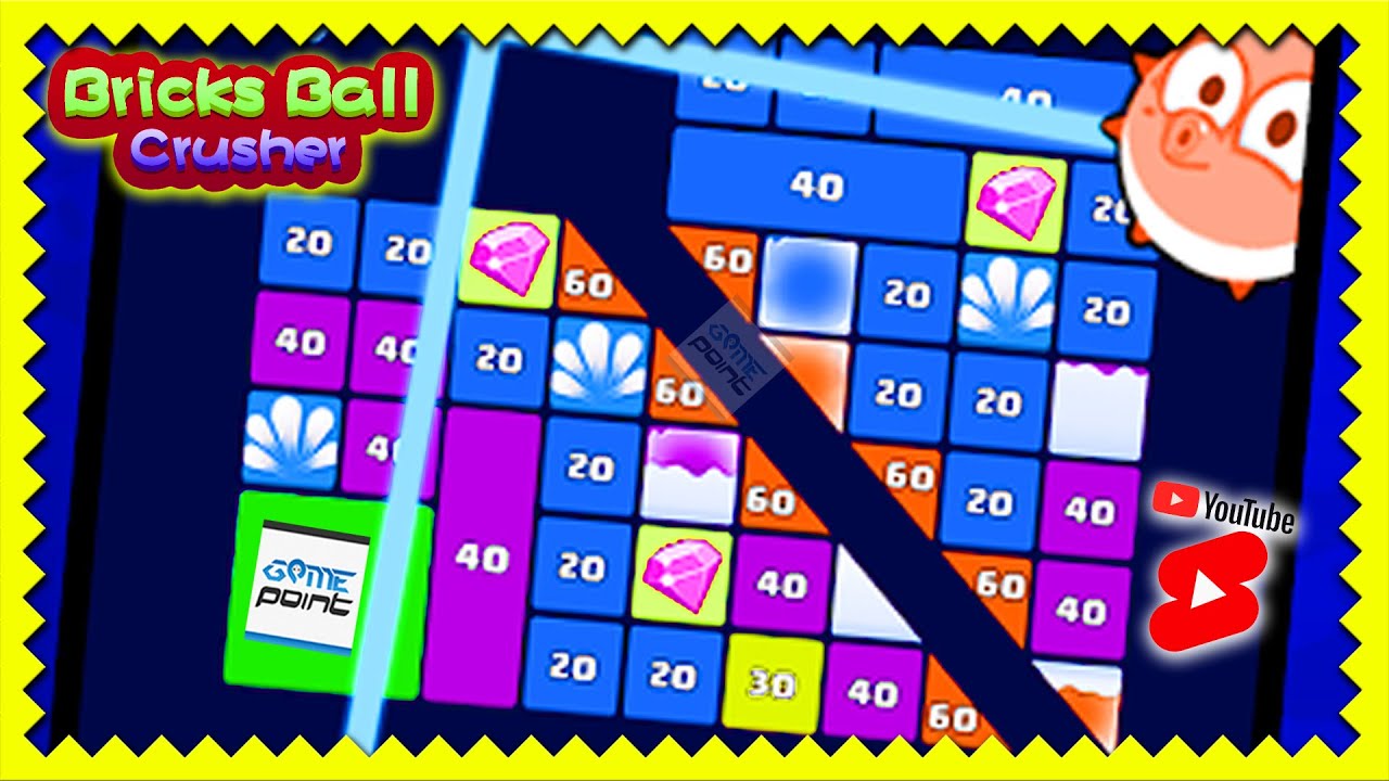 Brick Ball Crusher Level 32 Gameplay Video #shorts ( Bricks Ball Games ...