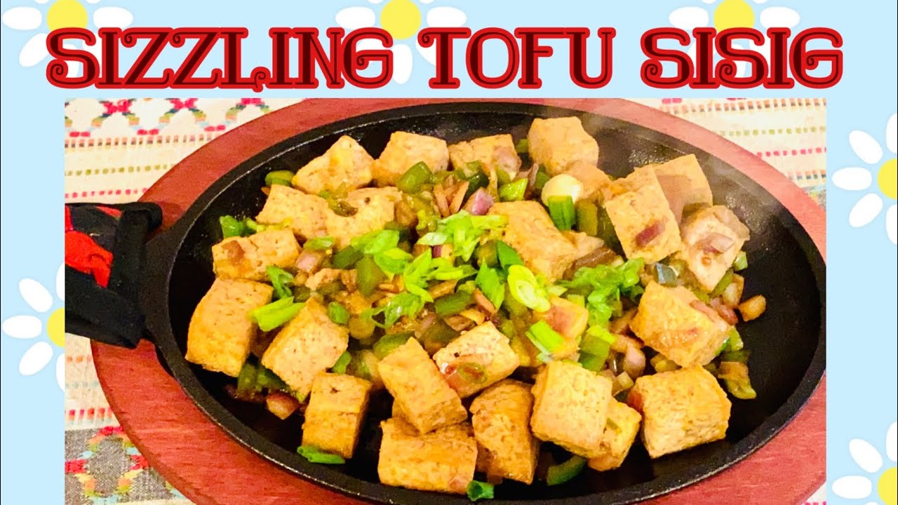 SIZZLING TOFU SISIG (my own version) cookingvlog || Pinay ️French ...