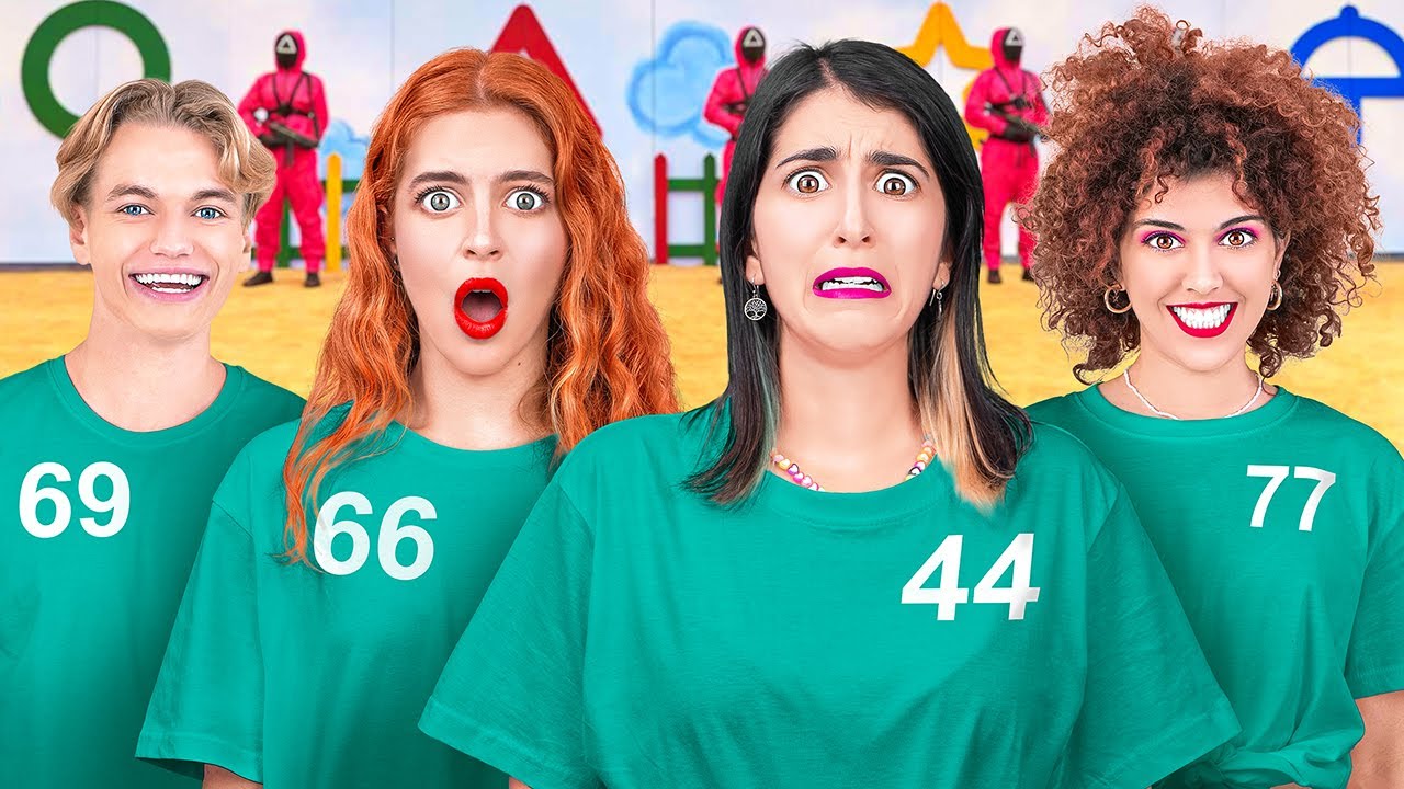 실생활에서 오징어 게임하기 || 끝까지 남는 사람에게 5억 원의 상금! 123 GO! CHALLENGE 가 준비한 선수 유형 ...