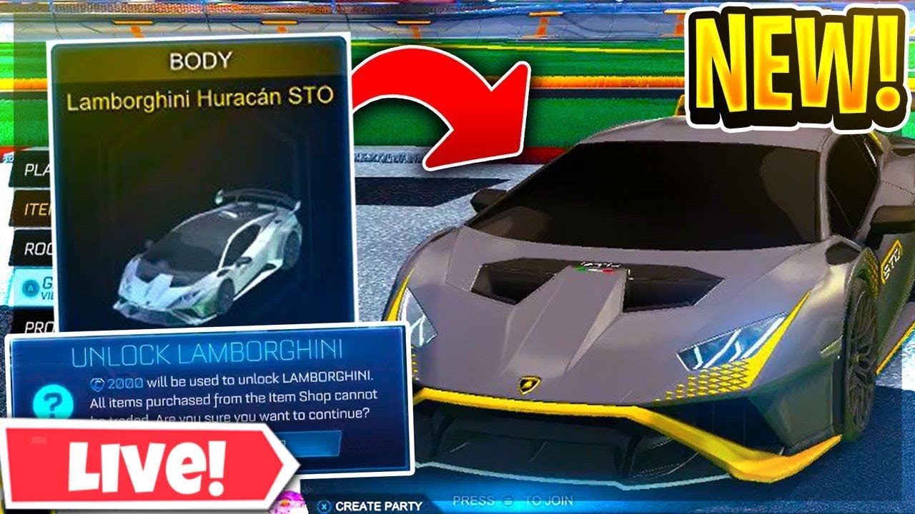 NEW LAMBO IN ROCKET LEAGUE - YouTube
