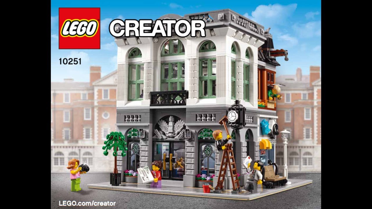 LEGO Instructions | Creator Expert | 10251 | Brick Bank | Modular ...