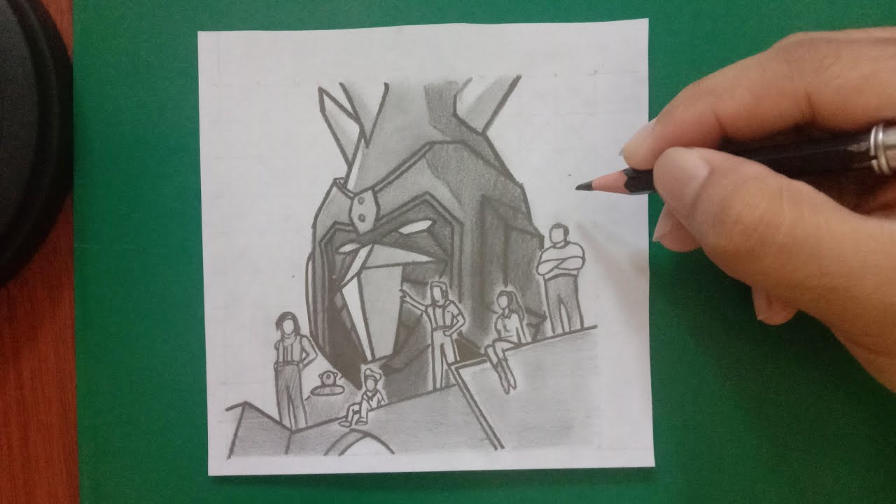 How to draw Voltes V / Drawing Voltes V / Voltes V / Anime drawing ...