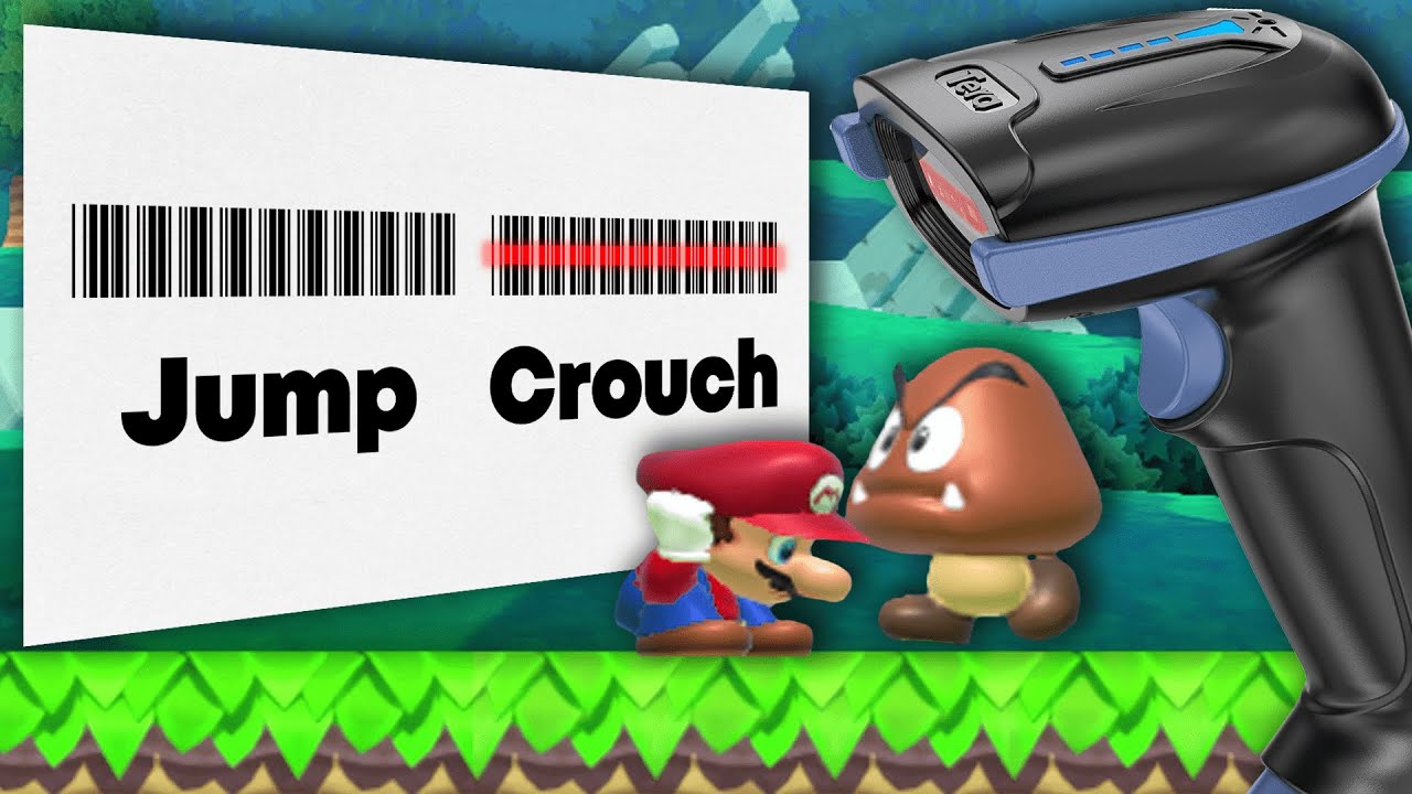 Can You Beat Mario With a Barcode Scanner? - YouTube