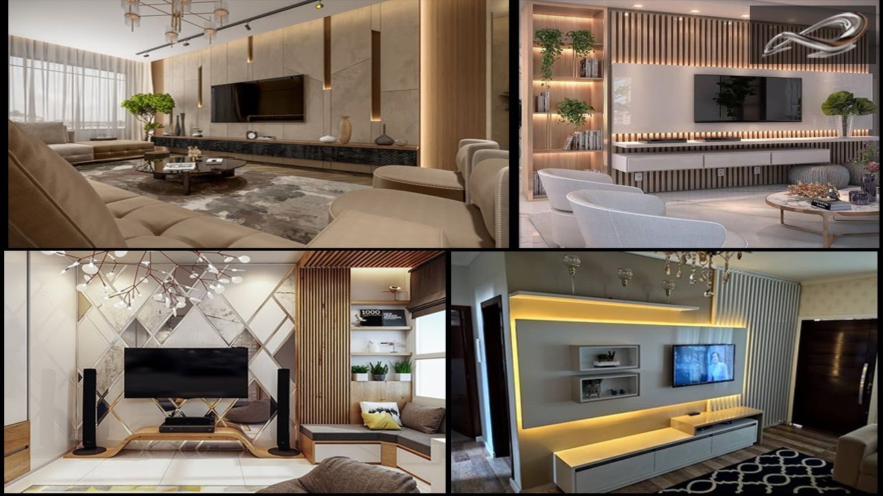 Latest T.v Wall Panelling | LCD wall design | T.v Wall Unit Design ...
