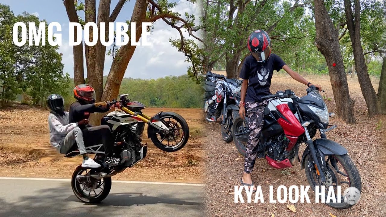 Duke 250 pe pillion betha kr wheelie 🥵😱😎//@___.prince.11.___ @T.B.03 ...