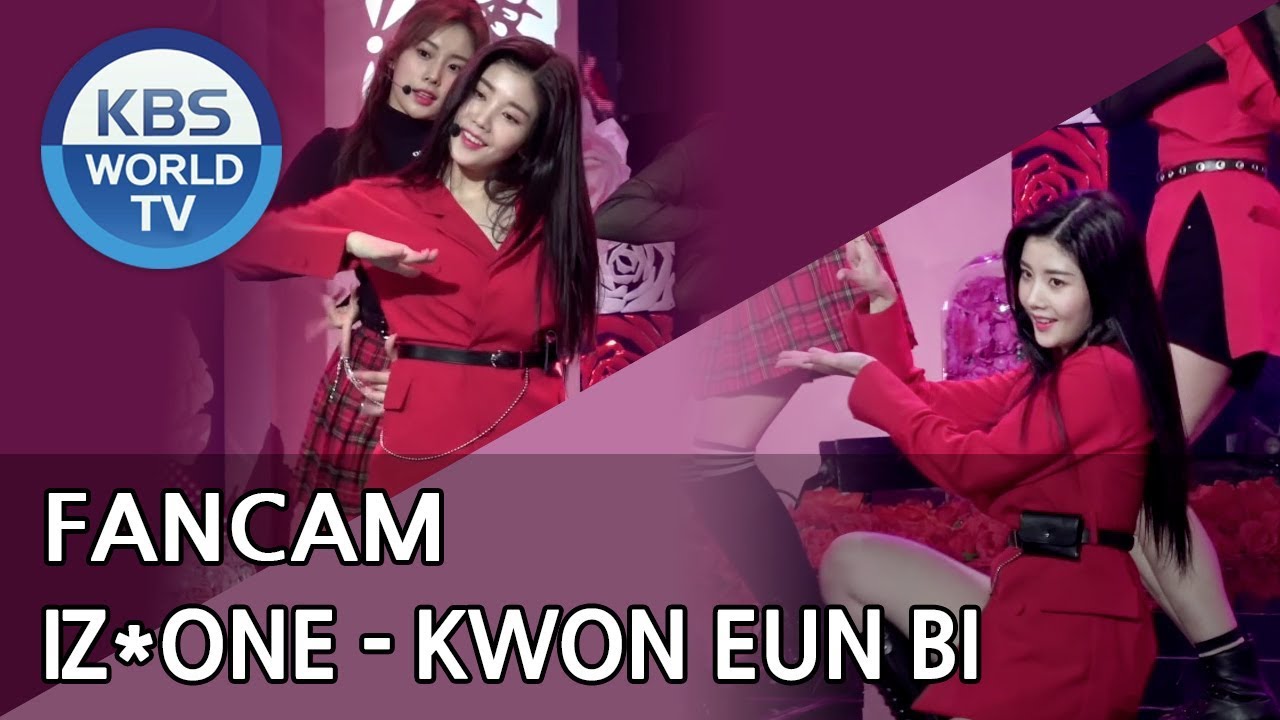 [FOCUSED]IZ*ONE's KWON EUN BI - La Vie en Rose [Music Bank / 2018.11.02 ...