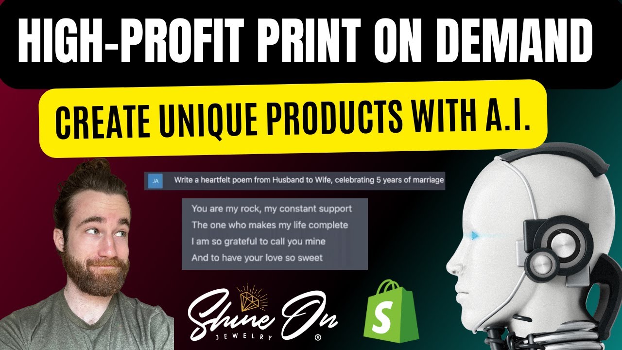 Using A.I. to Create High-Profit Print on Demand Products 🤖 - YouTube