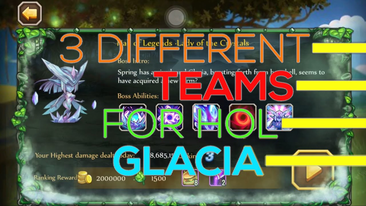 Soul Hunters 3 Teams Variations You Can Use For HOL Glacia, 3rd Team ...