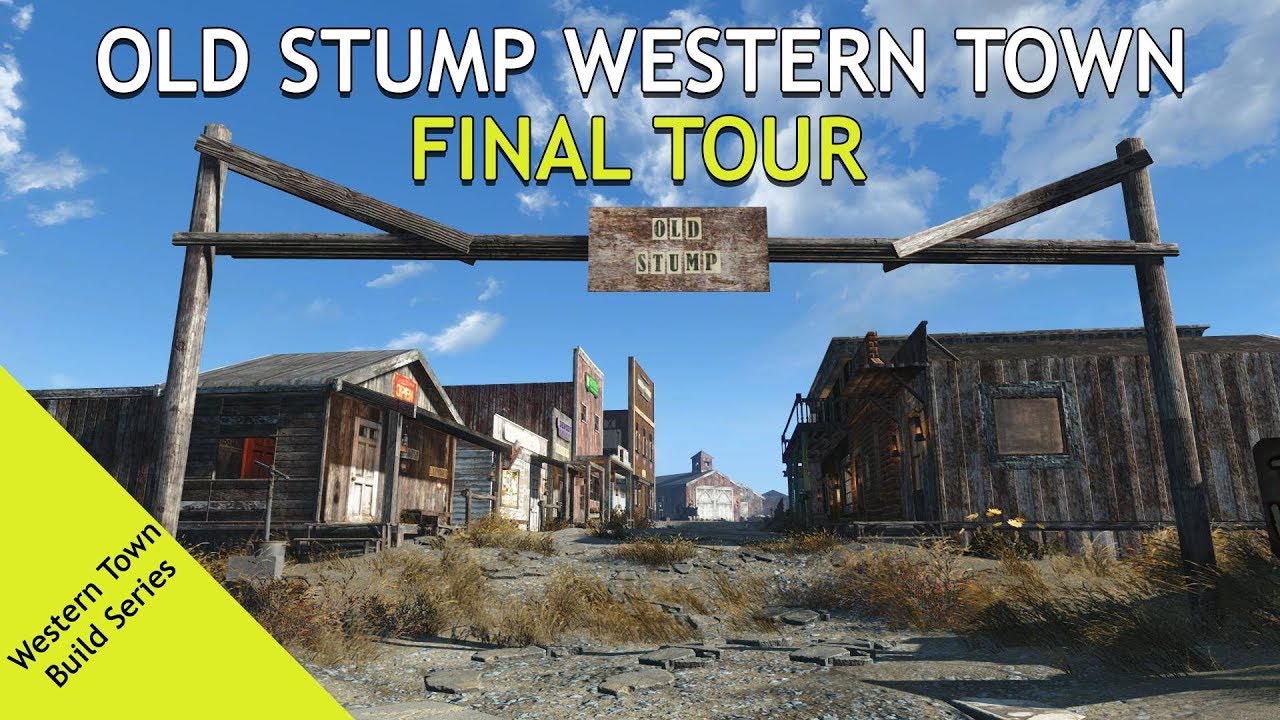 Fallout 4 Western Town Settlement Build | Nordhagen Beach | Immersive ...