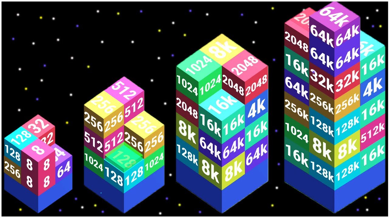 Stacktris 2048 - Gameplay Walkthrough - new best score (7146040) - YouTube