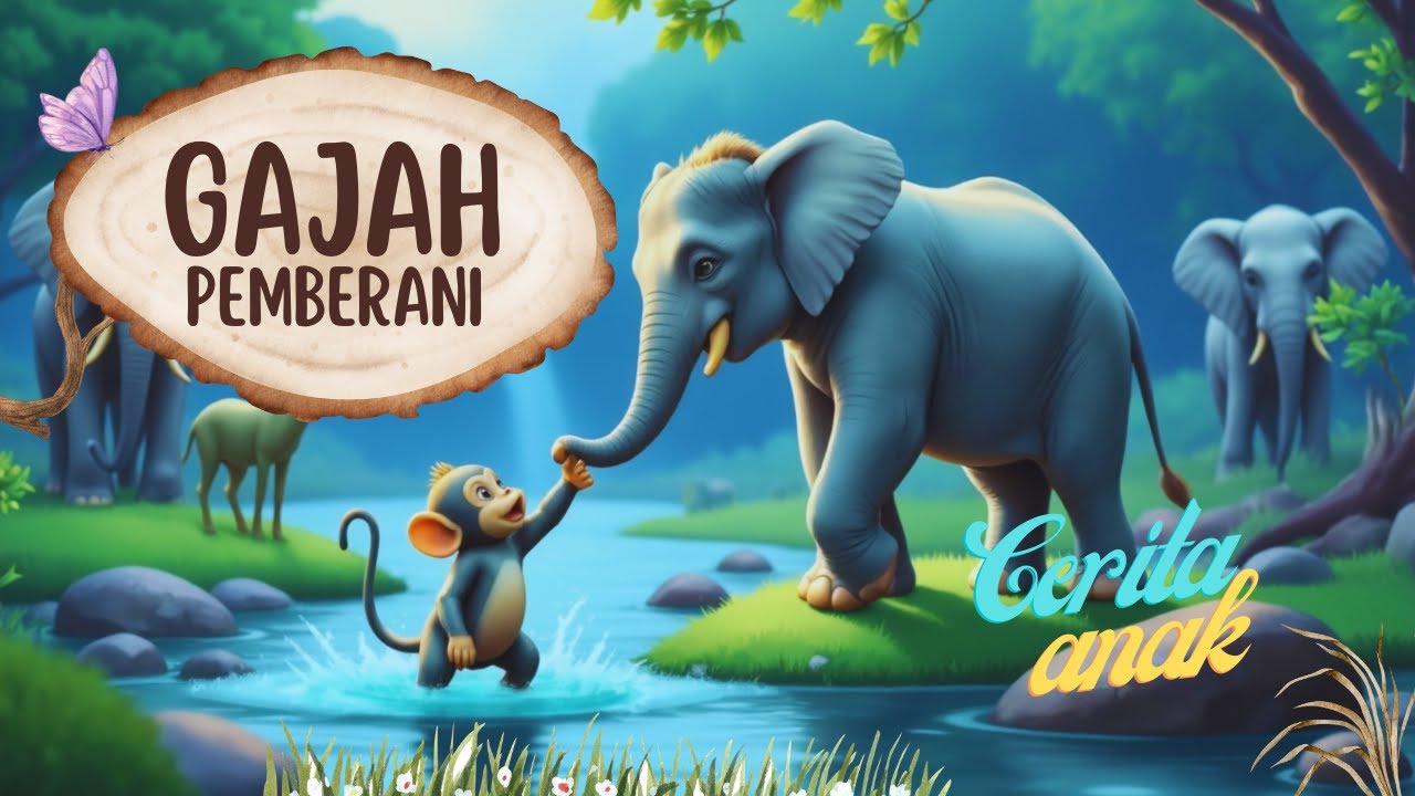 Gajah Kecil Pemberani #gajah - YouTube