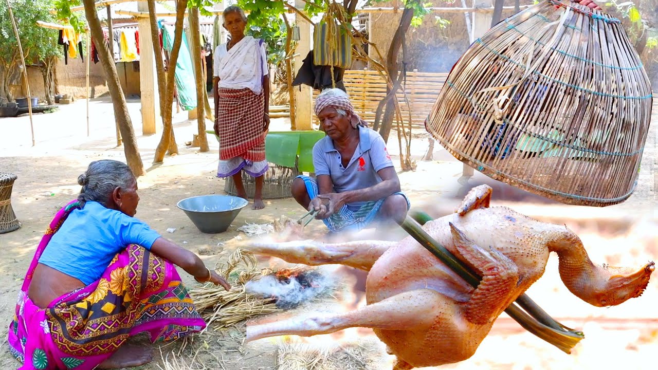 Santali special Murgi Pitha Recipe | Zil Pitha Recipe | Chicken Pitha ...