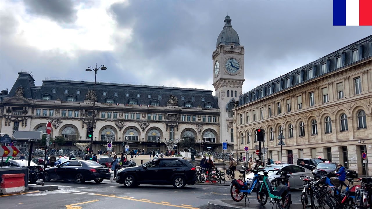 🇫🇷☁️【HDR 4K】Paris Walk - Place d'Italie to Reuilly Diderot thru ...