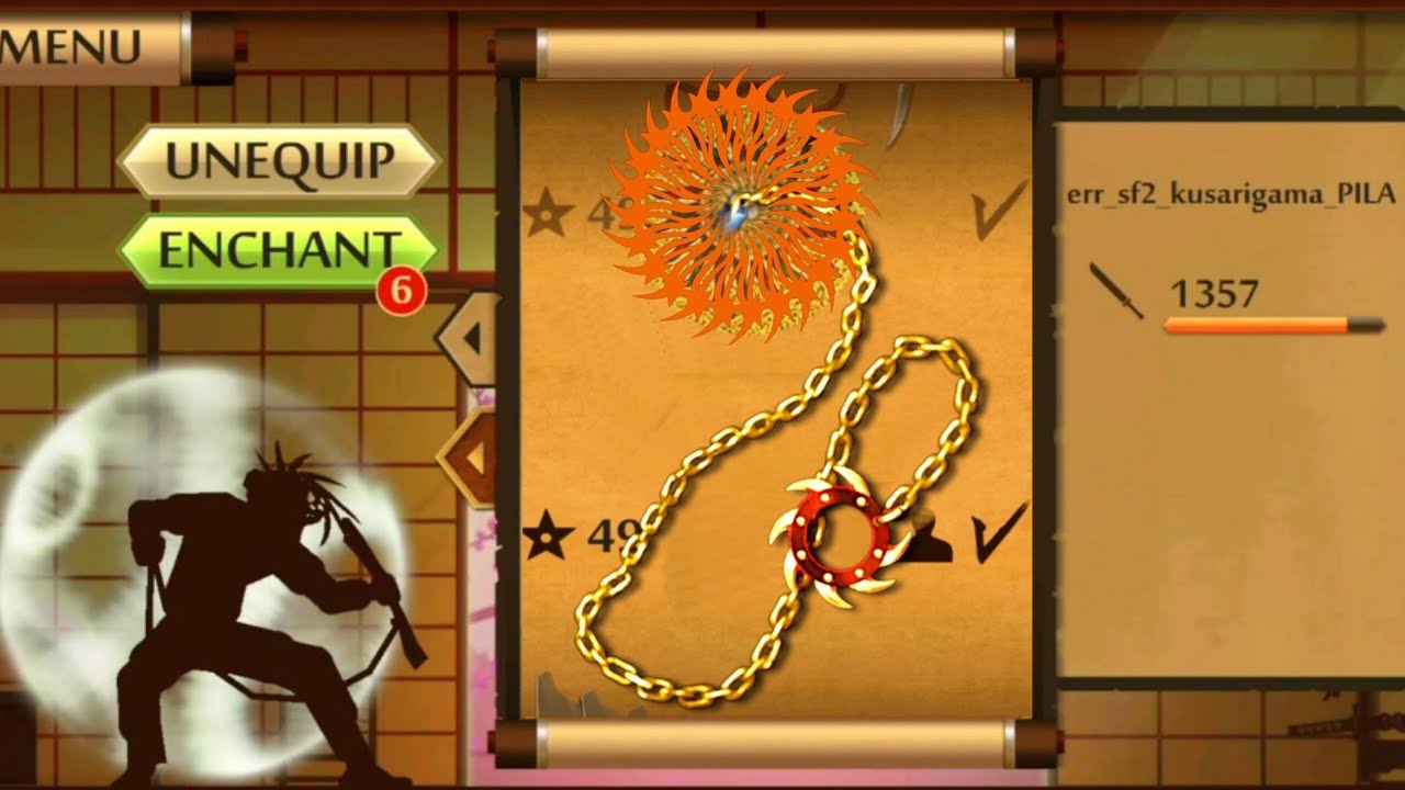 Shadow Fight 2 The Most Powerful New Kusarigama Weapon - YouTube