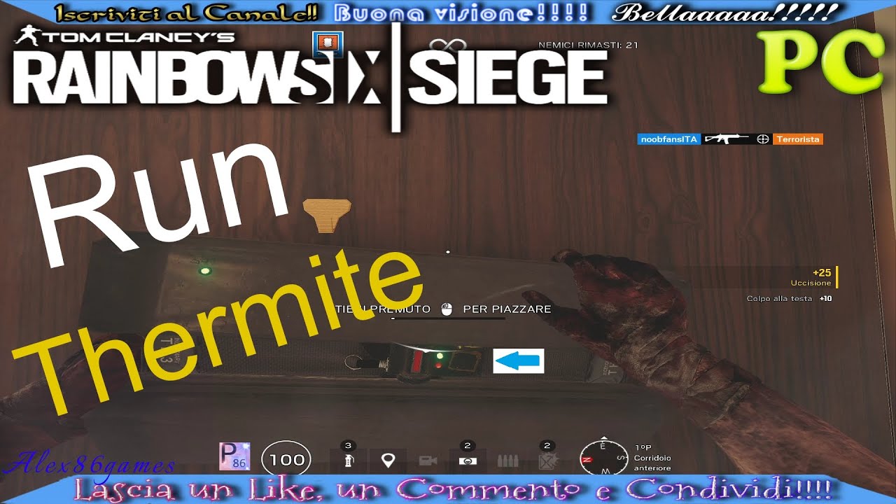 Speed Run Thermite - Rainbow Six Siege - PC - YouTube