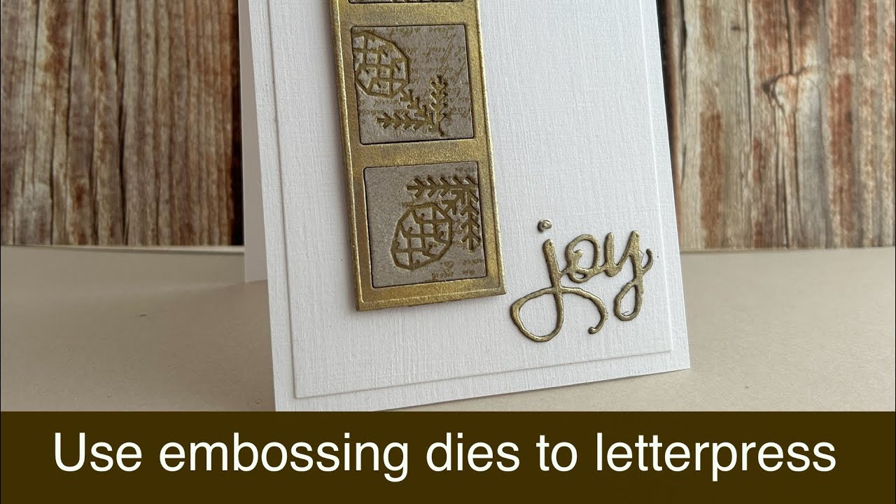 What to do with embossing dies - YouTube