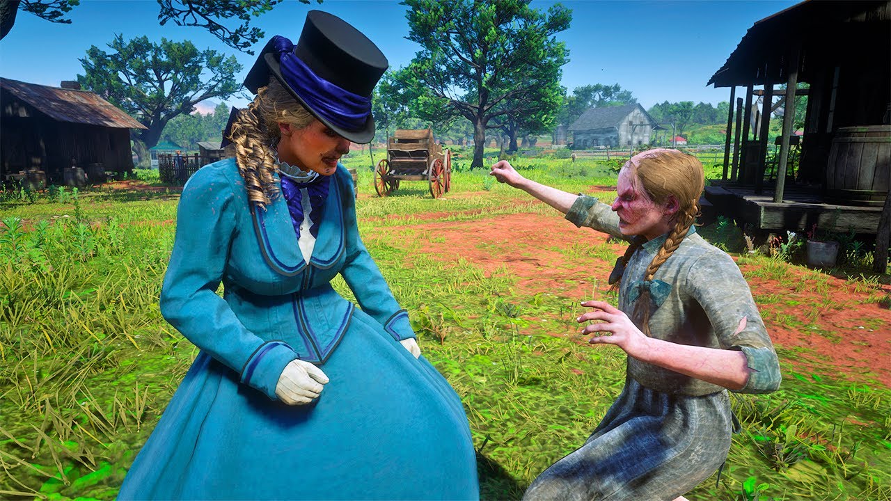 Penelope Braithwaite VS Gertrude Braithwaite | Luta de NPCs | RDR2 Mods ...