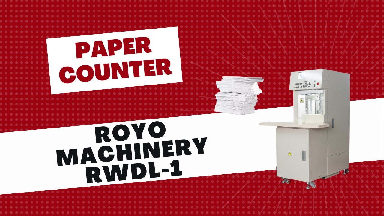 Paper Counter Royo Machinery RWDL-1 | Contadora Royo Machinery RWDL-1 ...