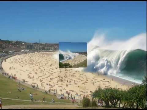 Tidal Wave Crashing on Beach - Photoshop Process - YouTube