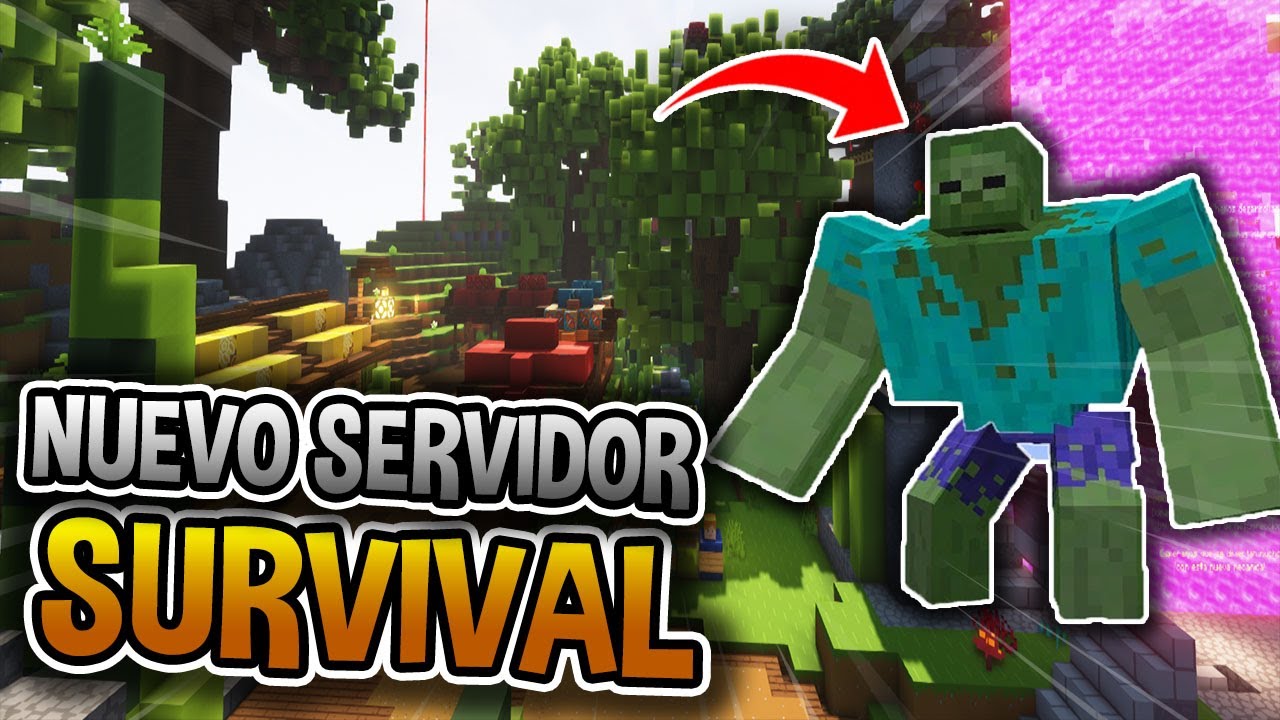 NUEVO SERVIDOR SURVIVAL PARA MINECRAFT PE/BEDROCK/JAVA 1.19😱 - YouTube