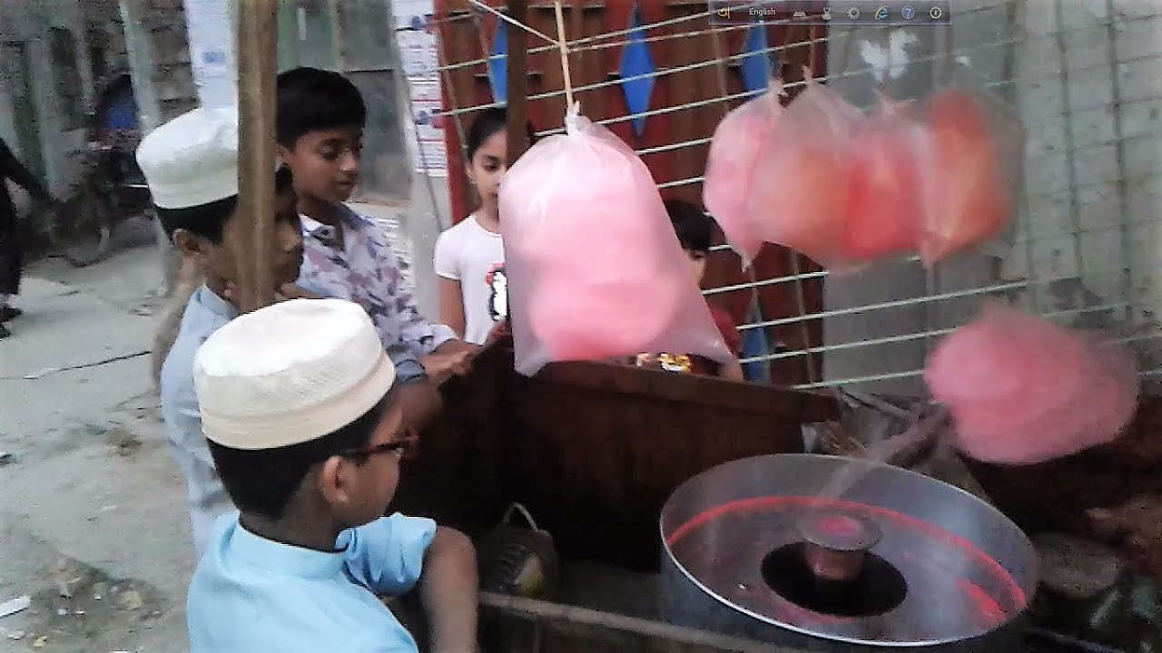 Bangladeshi Special Cotton Candy Making on Street | Hawai Mithai ...