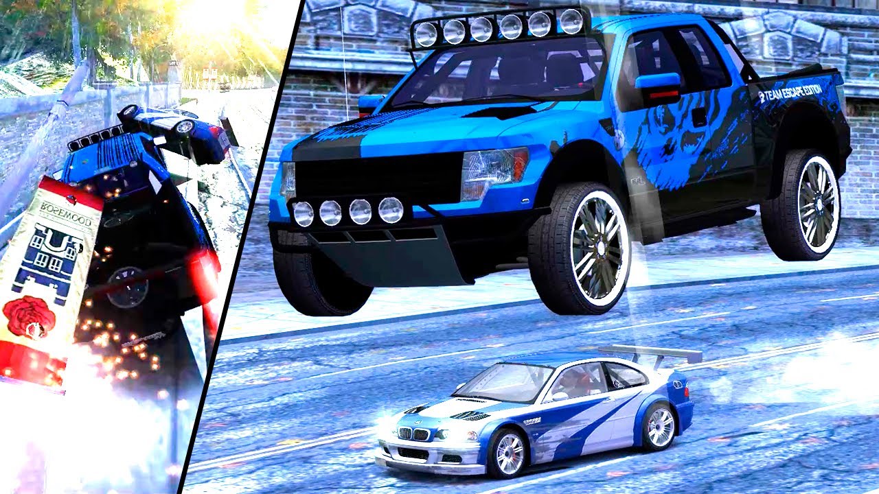Turbo FORD RAPTOR vs Razor BMW M3 GTR (Final Races in NFS MW) - YouTube