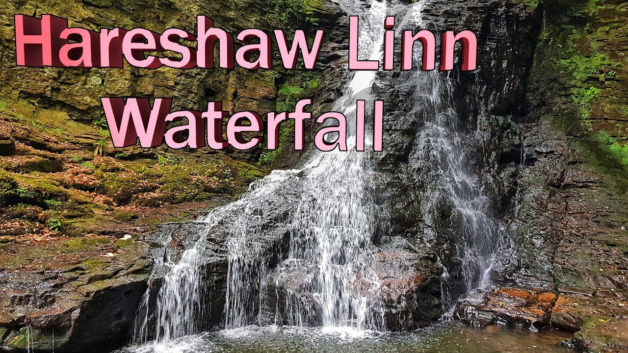 Trail trek Hareshaw Linn Waterfall Northumberland - YouTube