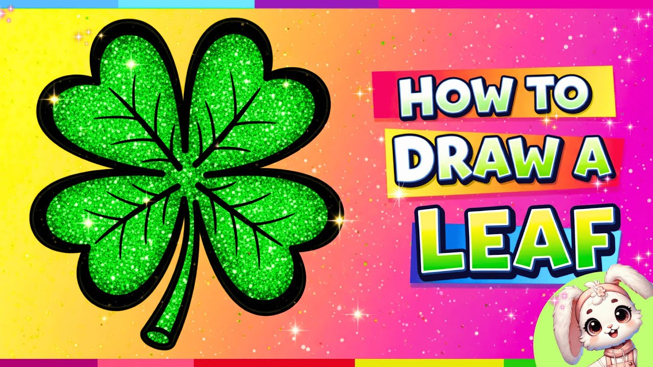 How to Draw a Leaf Step by Step | Easy Nature and Plant Drawing for ...