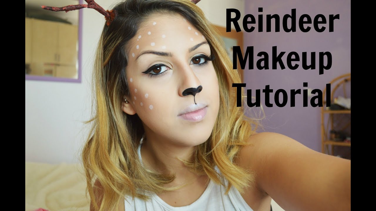 Reindeer Makeup Tutorial - Rachel Cohen Makeup - YouTube