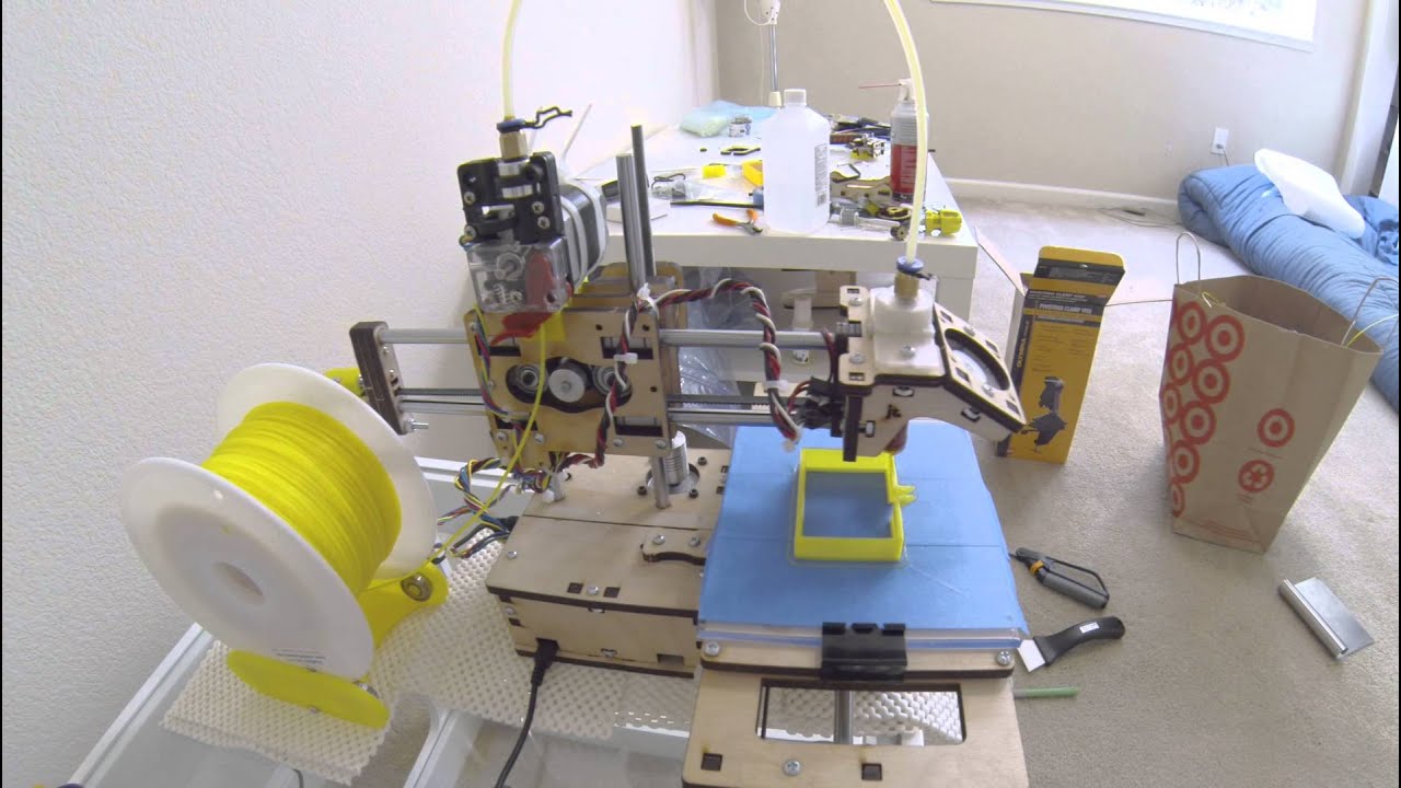 Setup and Execution of a Print Run with a Printrbot Jr. - Uncut HD ...