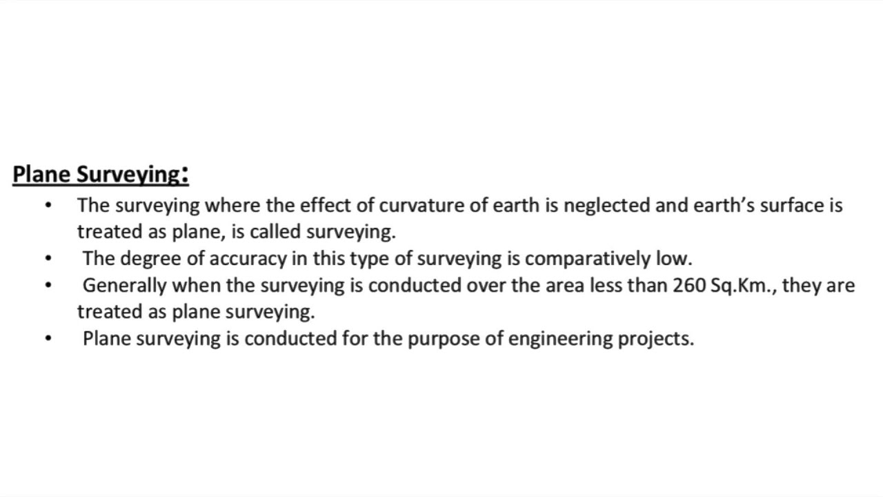 Plane SURVEYING In CIVIL ENGINEERING - YouTube