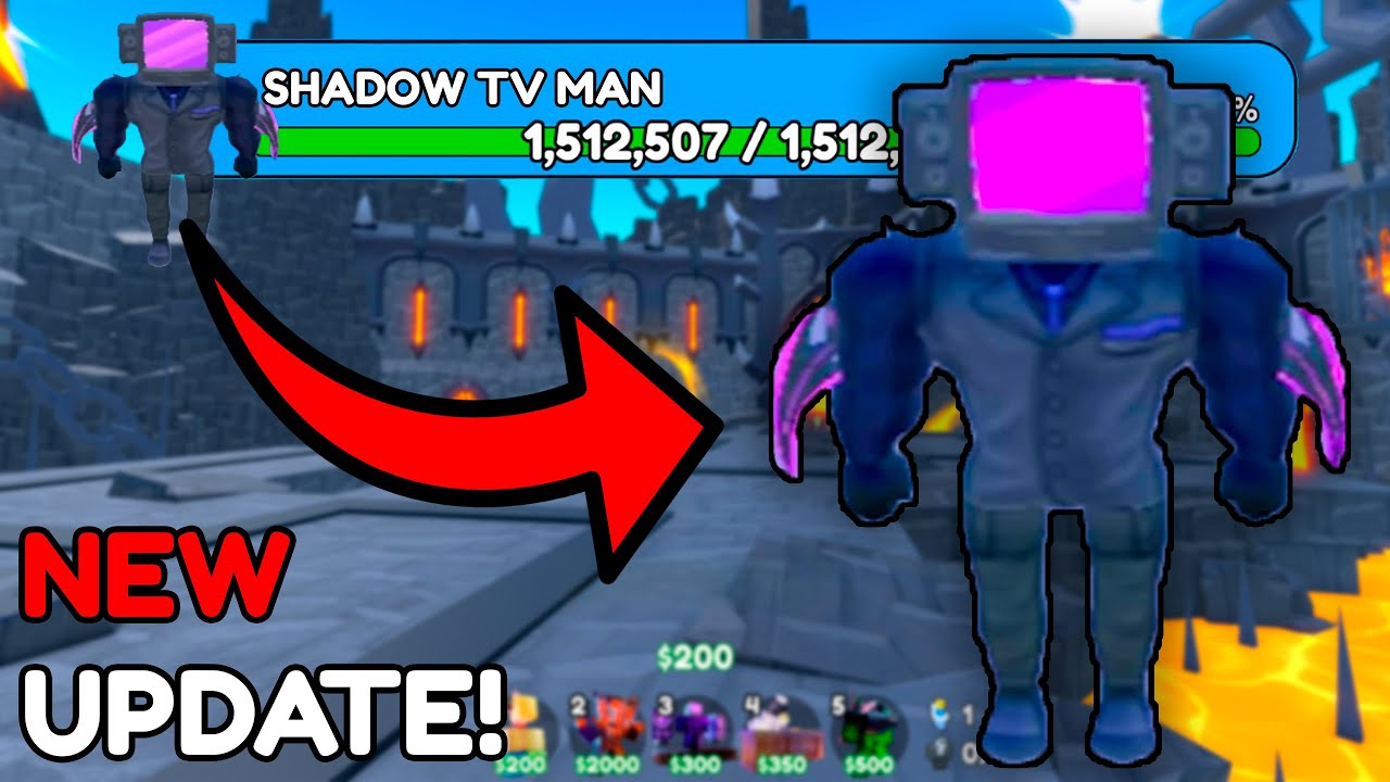 OMG WHAT!? 😳 NEW BOSS IN ENDLESS MODE SHADOW TV MAN 🔥 | Roblox Toilet ...