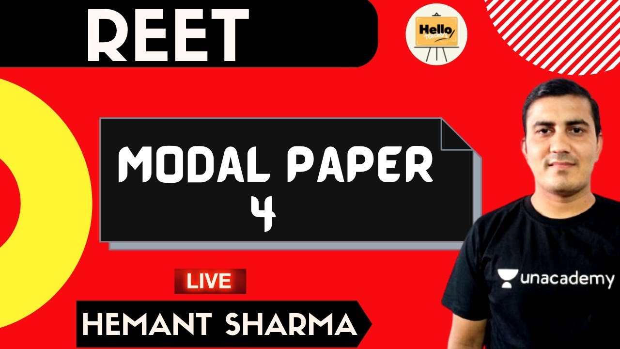Modal Paper 4 | REET | English | Hemant Sharma - YouTube