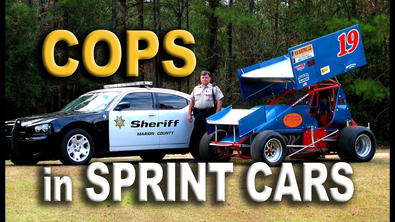 Cops in Sprint Cars | Cajun Sprinters - YouTube