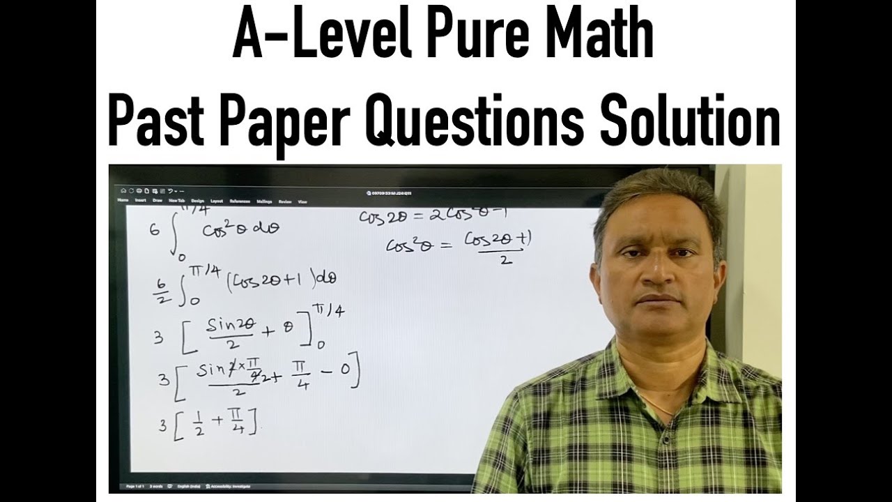 Calculus | Pure Mathematics P3 | 09709/33/M/J/24| SAT PREP (More ...
