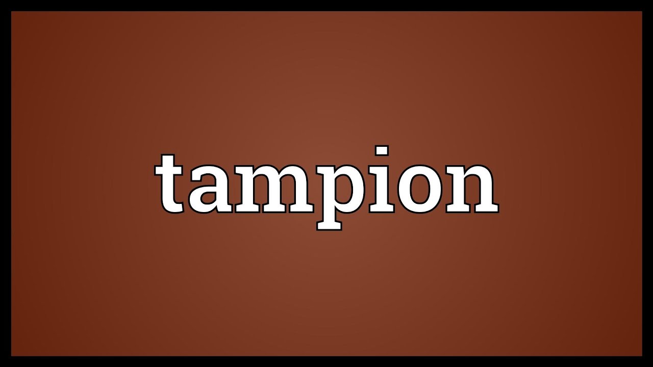Tampion Meaning - YouTube