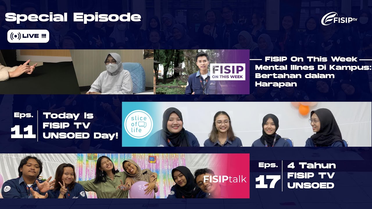 LIVE | SPECIAL 4th ANNIVERSARY FISIP TV UNSOED - YouTube