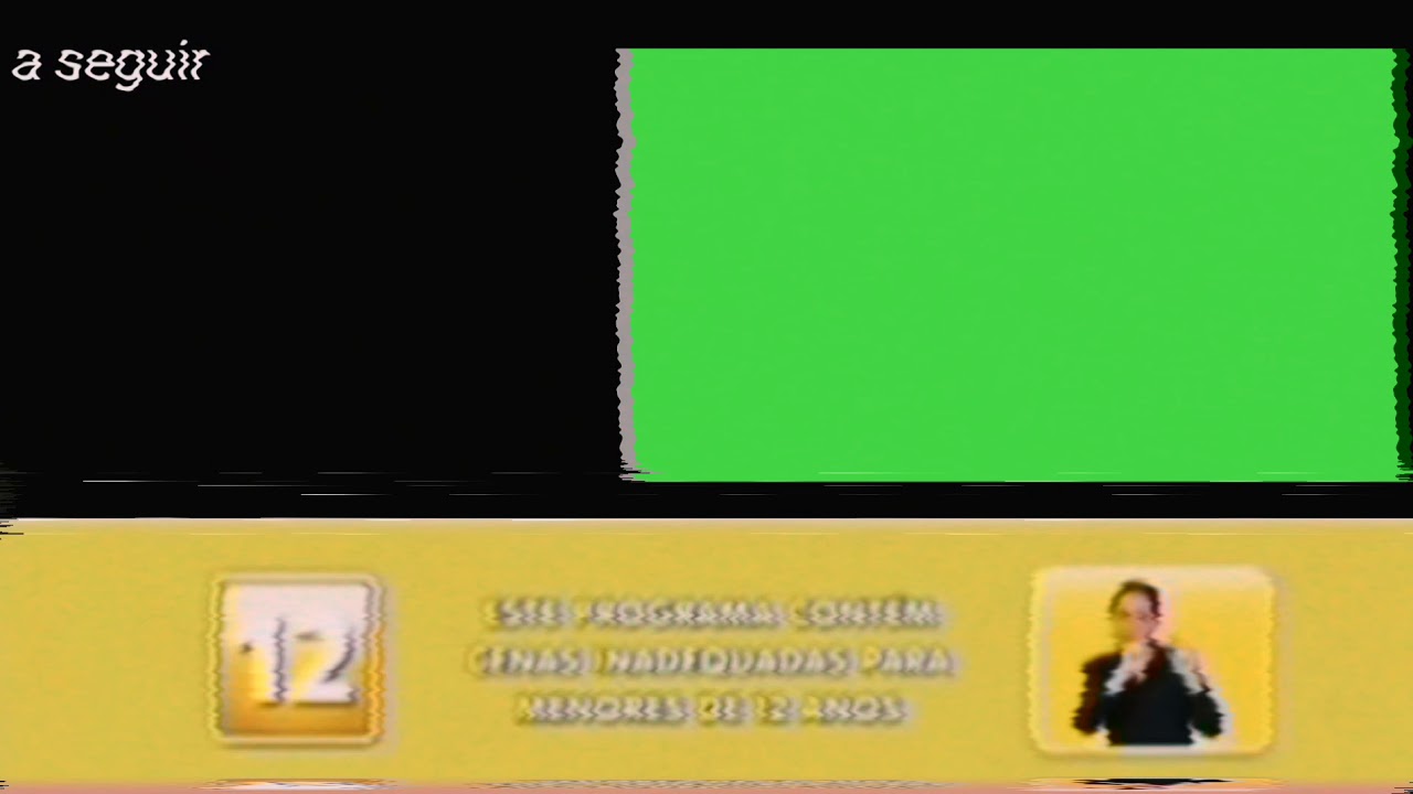 Nova vinheta classificação indicativa globo 12 anos chroma key - YouTube