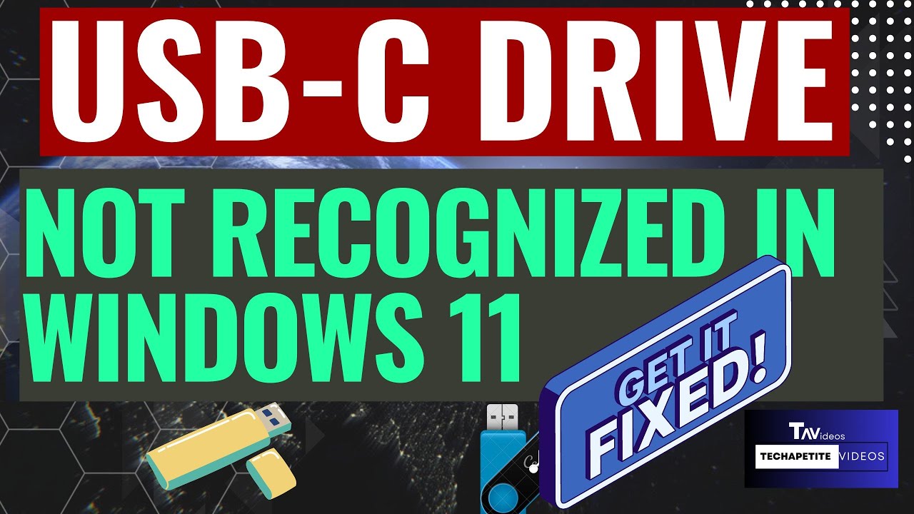 USB-C Not Recognized in Windows 11 - Fix & Troubleshooting - YouTube