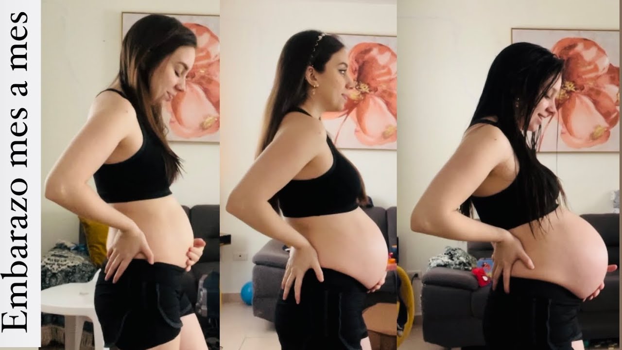 EVOLUCION DE MI EMBARAZO # 2 🤰🏼/ Crecimiento de mi bebe dentro de mi mes a mes.💙👶🏼 - YouTube