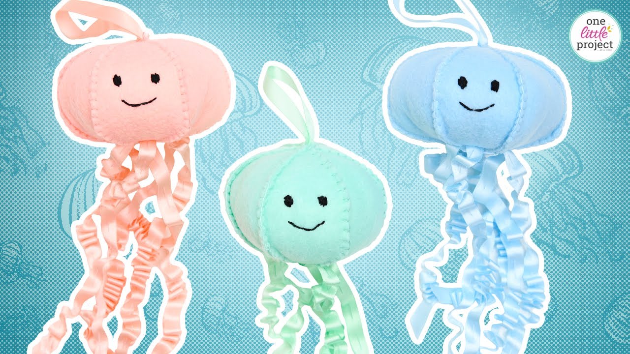Felt Jellyfish Pattern | How to Make a Felt Jellyfish - YouTube
