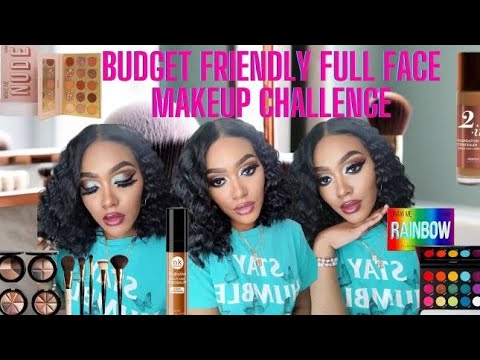 Budget-Friendly Full Face Makeup Challenge"#makeupchallenge # ...