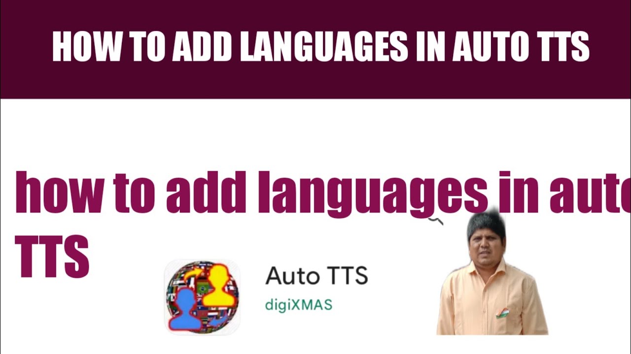 how to add languages in auto TTS - YouTube