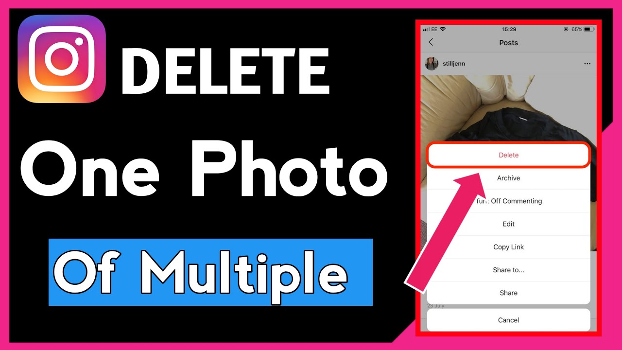 how-to-delete-one-photo-from-multiple-photos-on-instagram-2024-youtube